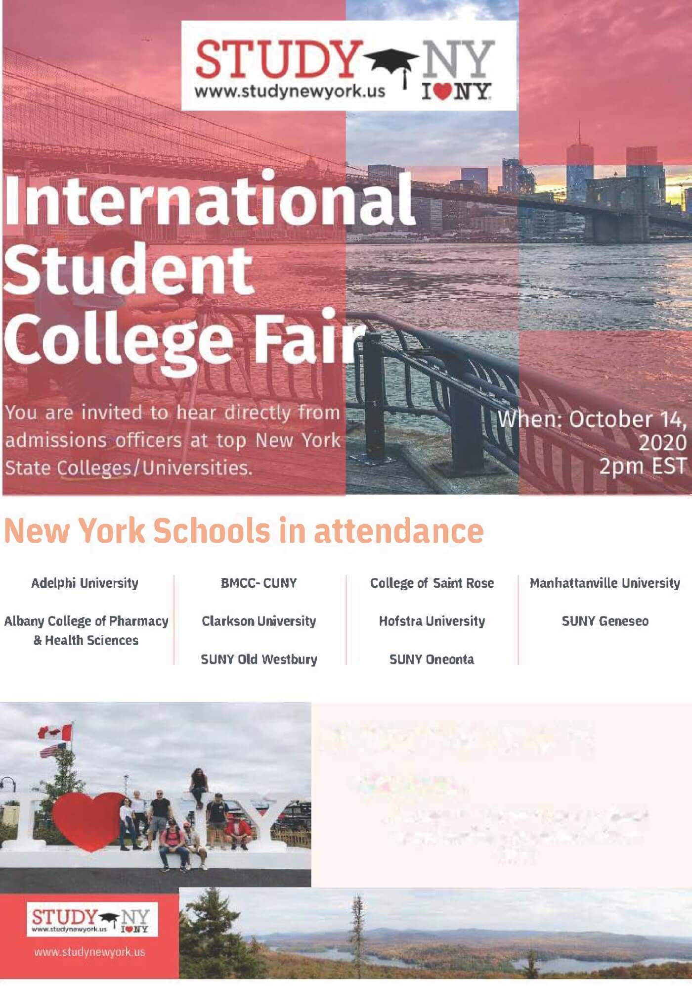 College Fair - October 2020 | Study New York